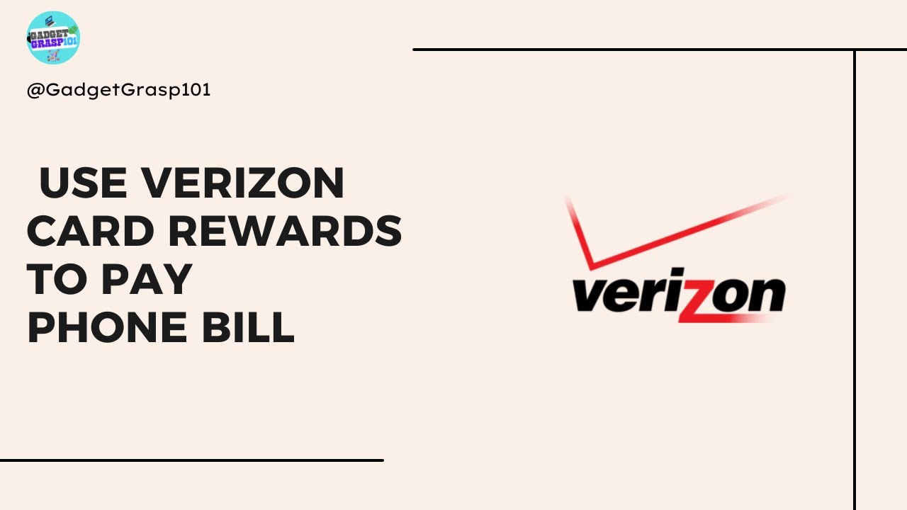 How to use Verizon Card Rewards to Pay your Phone Bill - YouTube