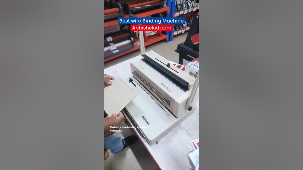 🔗A4 HEAVY DUTY WIRO BINDING MACHINE TO MAKE CALENDAR, CATALOGS, MENU CARDS | Buy @ abhishekid ...