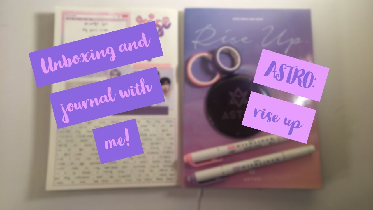 Kpop Journal with me #31 ASTRO rise us unboxing - YouTube