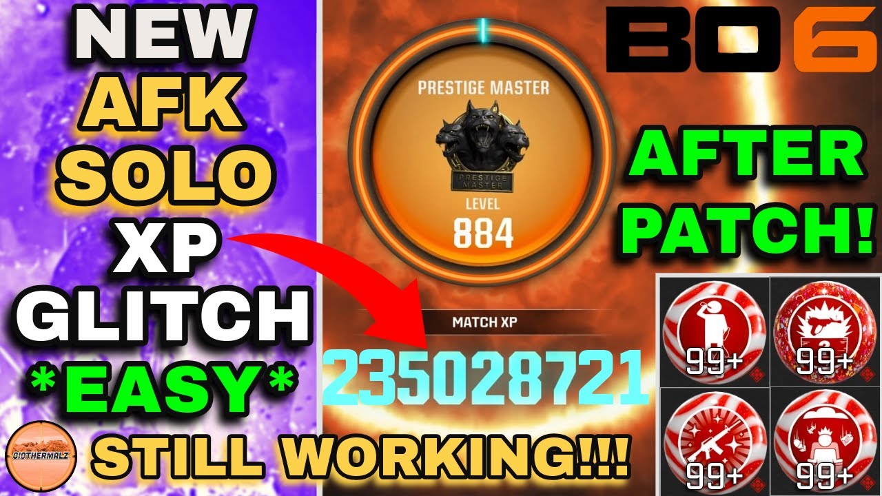 *NEW* SOLO AFK XP GLITCH and INFINITE GOBBLEGUM GLITCH BO6 ZOMBIES ...