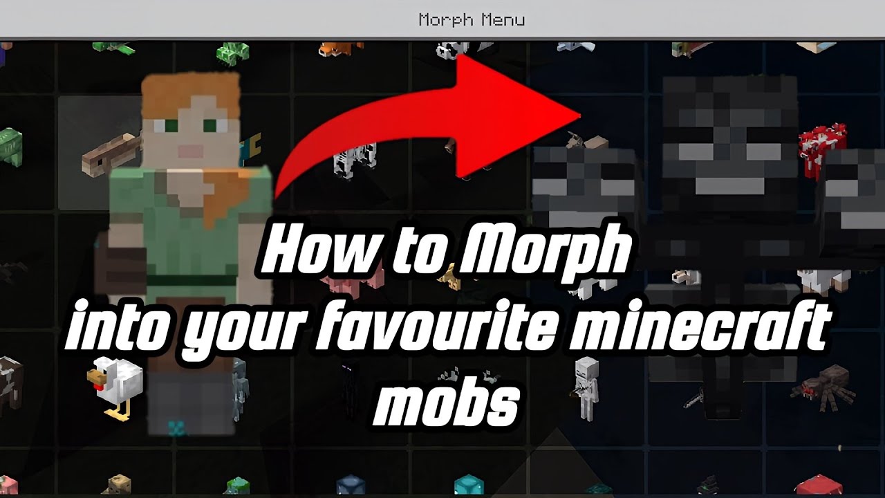 How to Morph Into Minecraft Mobs || Minecraft - YouTube