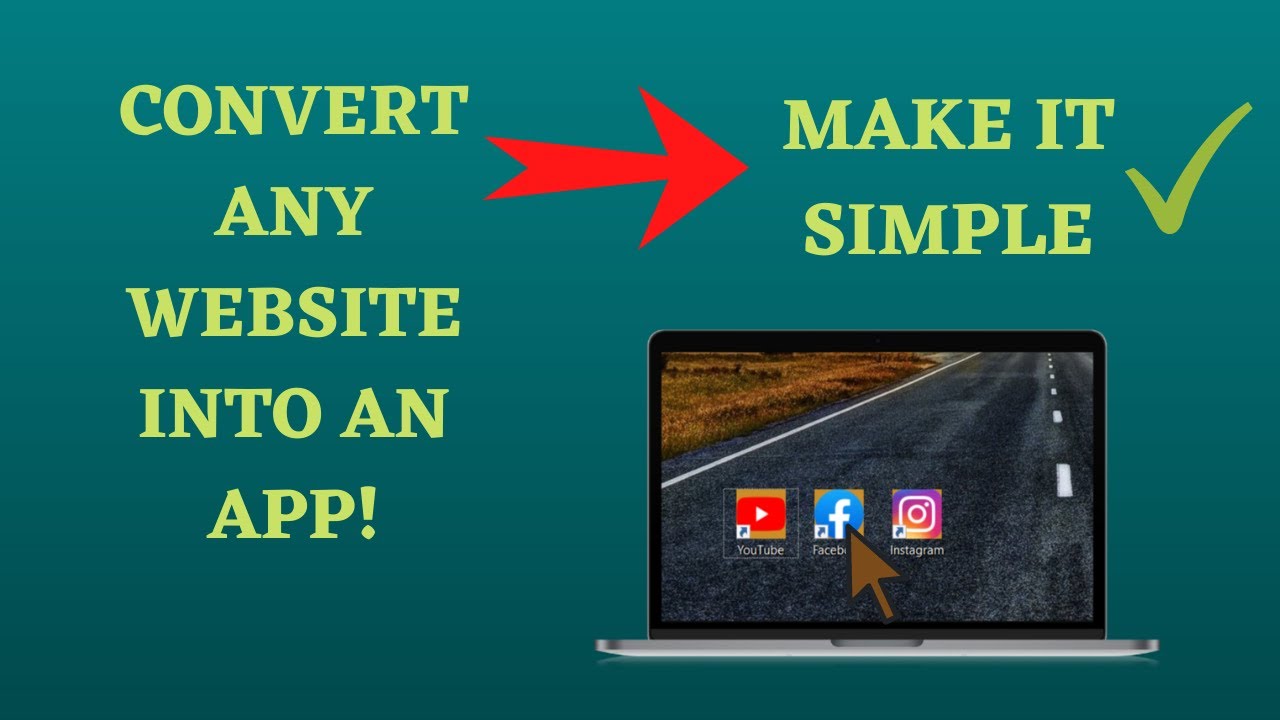 USE YOUR PC AS A TABLET! Convert any website into an app! WINDOWS - YouTube