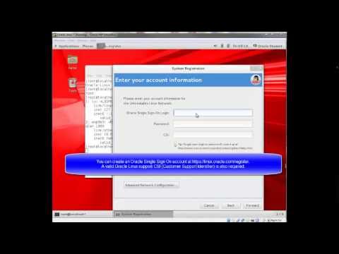 Register an Oracle Linux system with the Unbreakable Linux Network (ULN) - YouTube