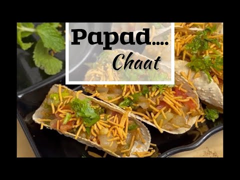 Papad Chaat😍👌 || very easy & quick Recipe || so Delicious 🤤 - YouTube