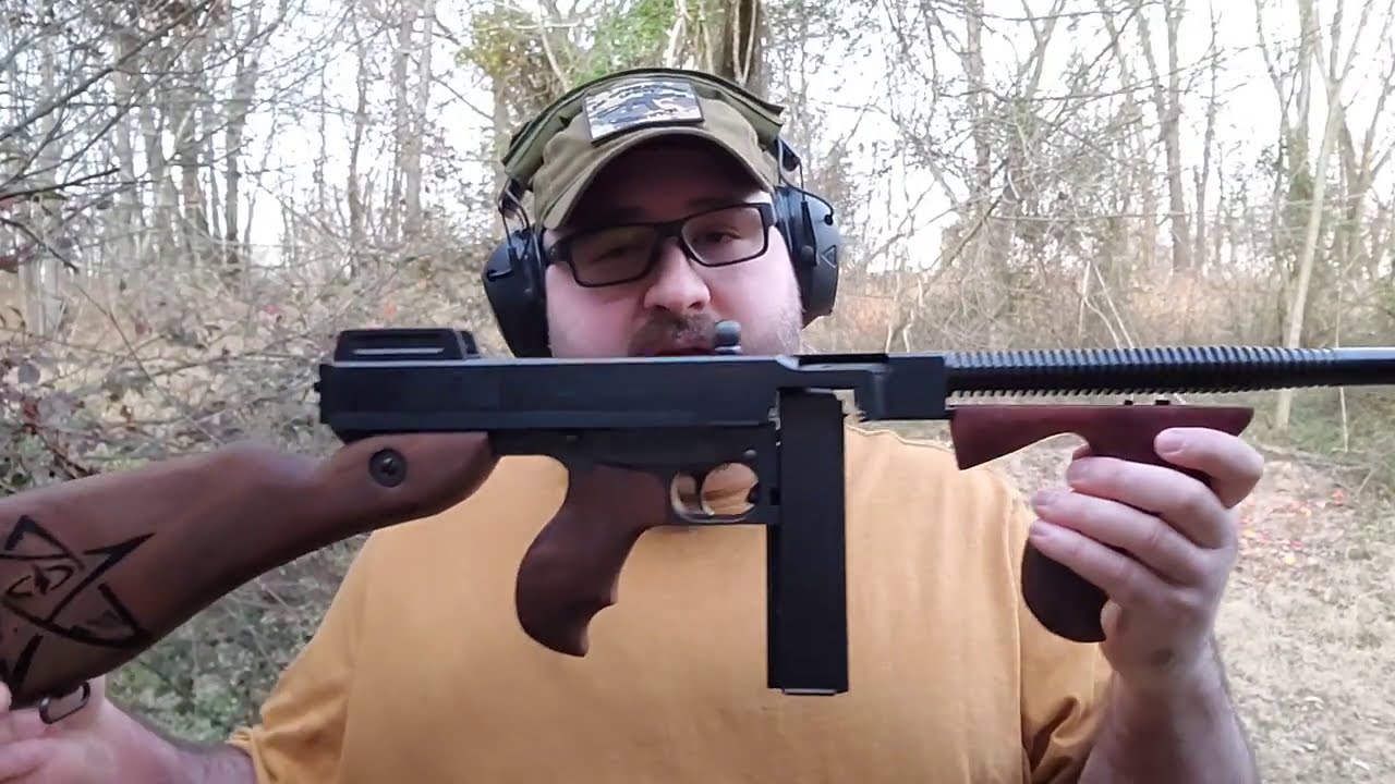 Auto-Ordnance Thompson 1927-A1 .45 Carbine | Gun of the Day - YouTube