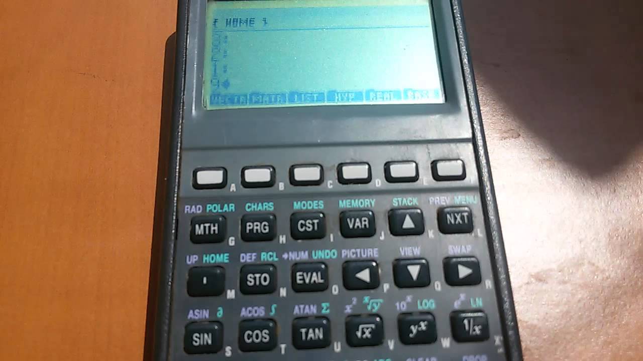 HP 48G+ 29/02/2016 - YouTube