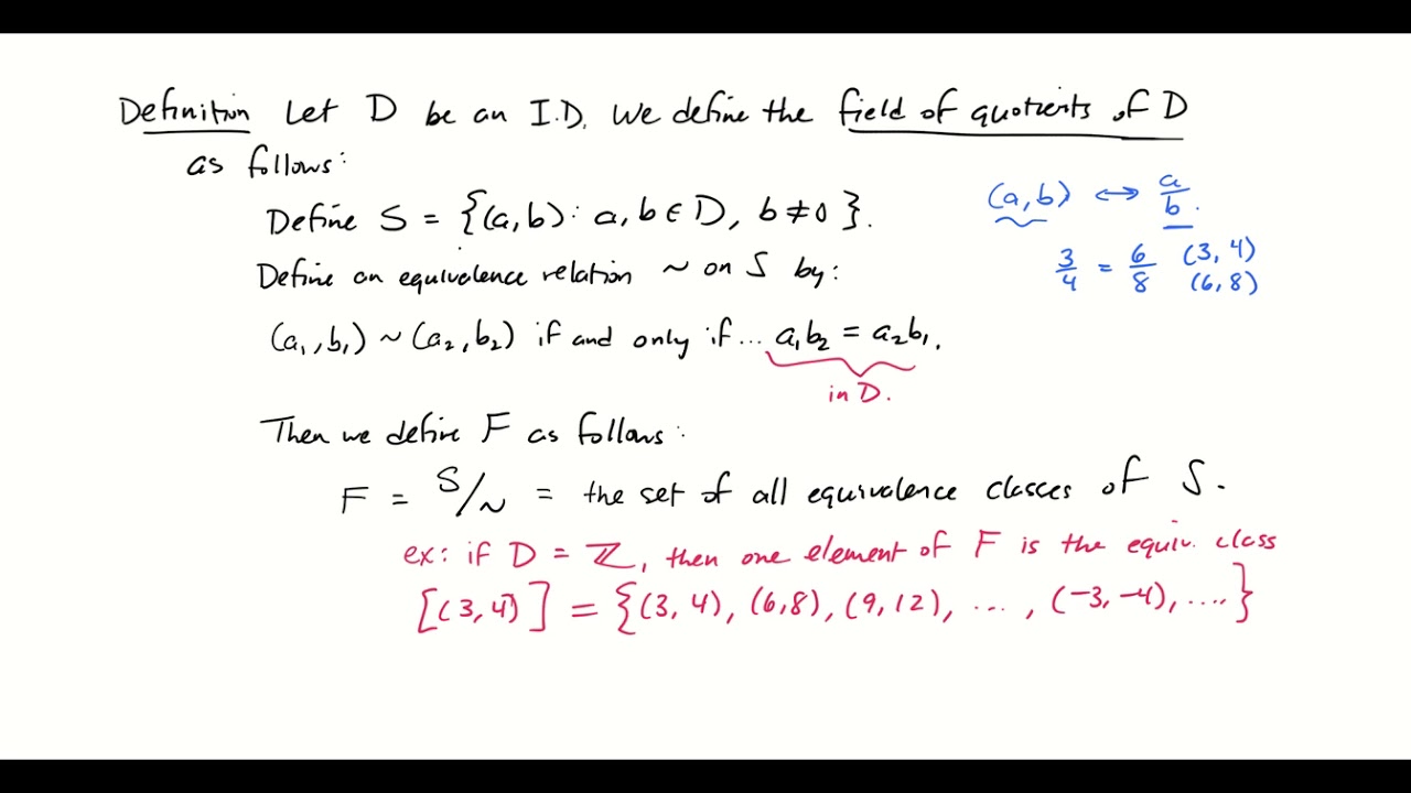 VLOG The Field of Quotients I - YouTube