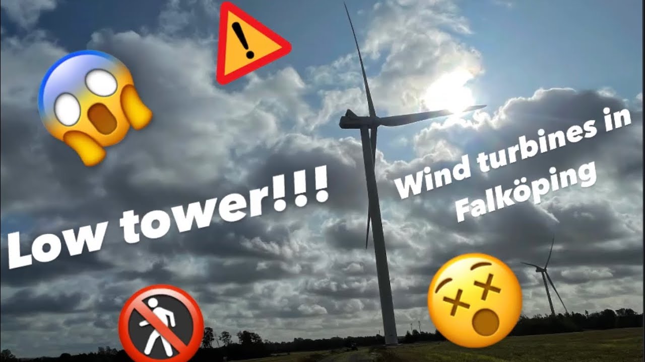 Standing underneath a low wind turbine! | Wind turbines in Falköping ...