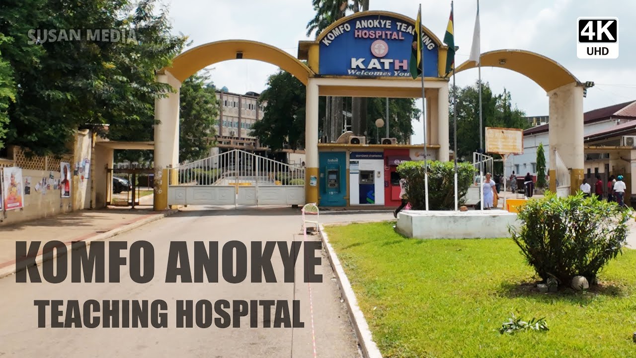 Exploring Komfo Anokye Teaching Hospital KATH on grounds Full Walking ...