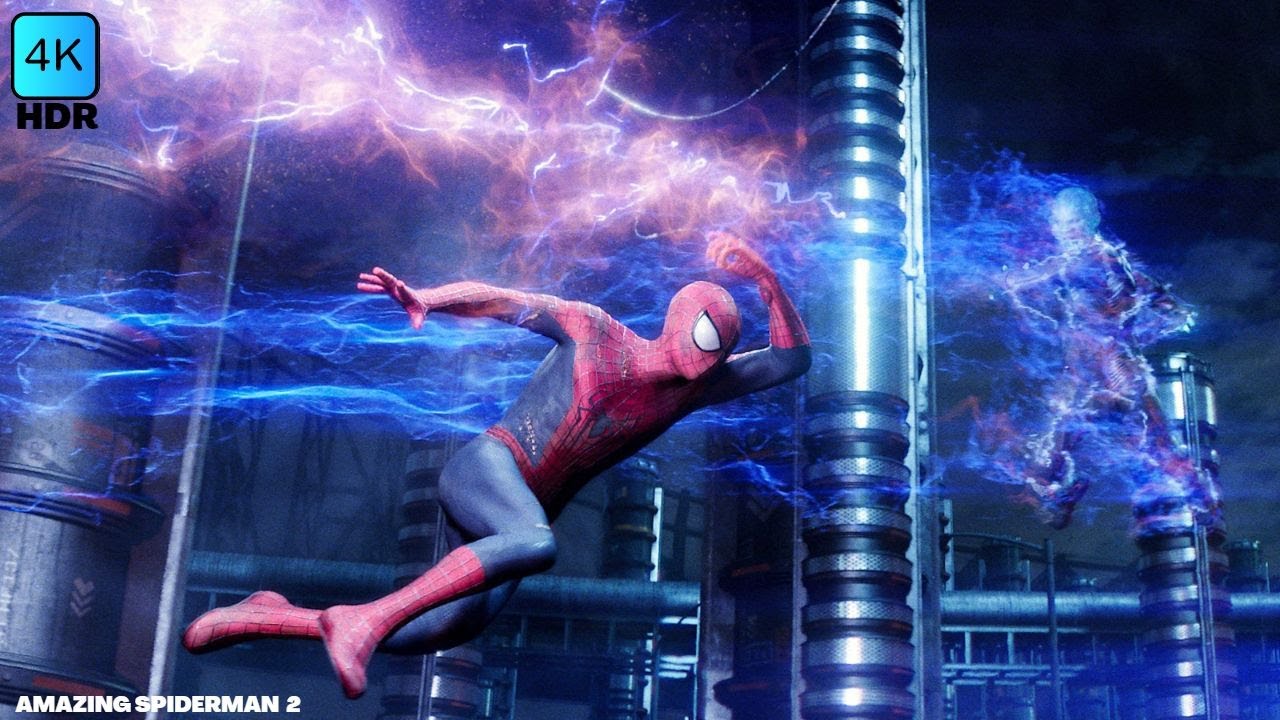 4k CLIP || Spider-Man Causes An Overload To Explode Electro ...