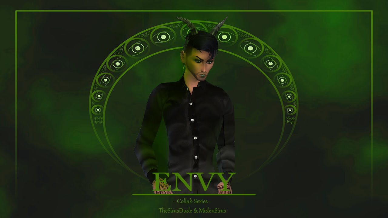 ☨The Sims 4 CAS: 7 Deadly Sins | ENVY w/MaidenSims☨ - YouTube