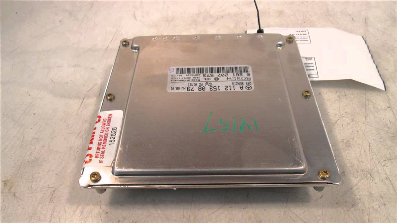 2002 Mercedes C240 Engine ECU Control module / computer ID A1121530879 ...