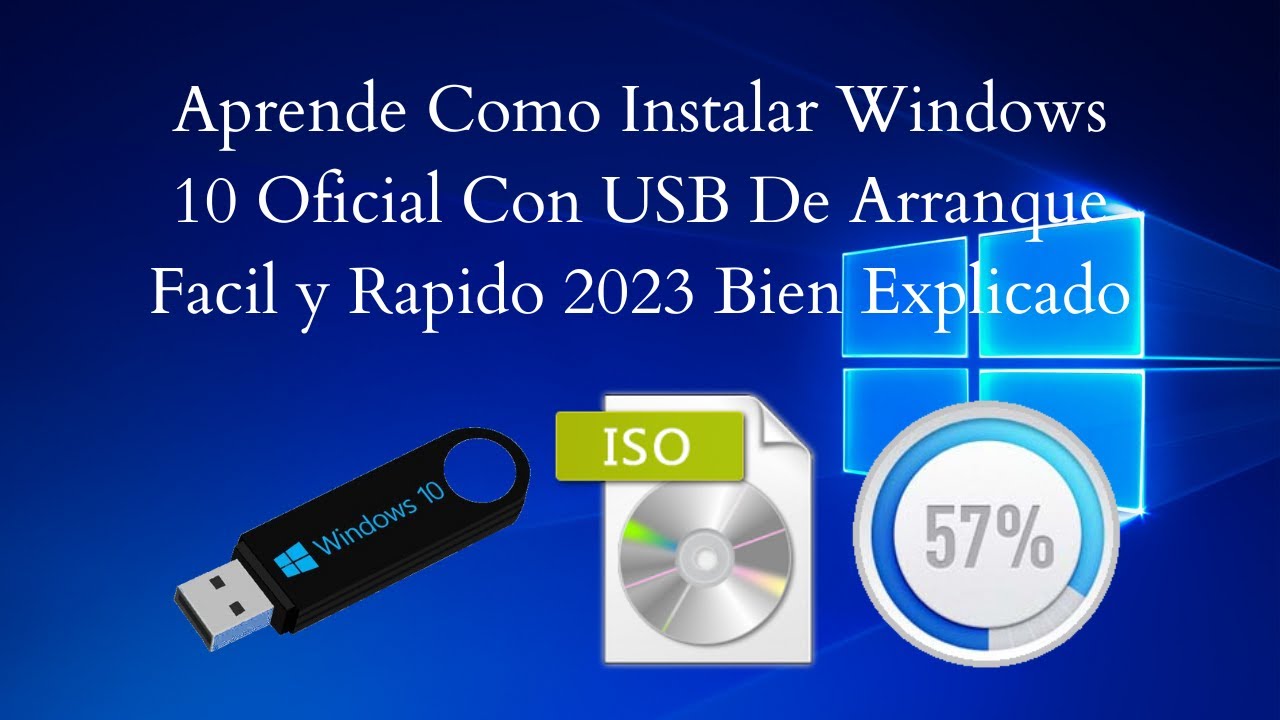 Aprende Como Instalar Windows 10 Oficial Con USB De Arranque Facil y Rapido 2023 Bien Explicado ...