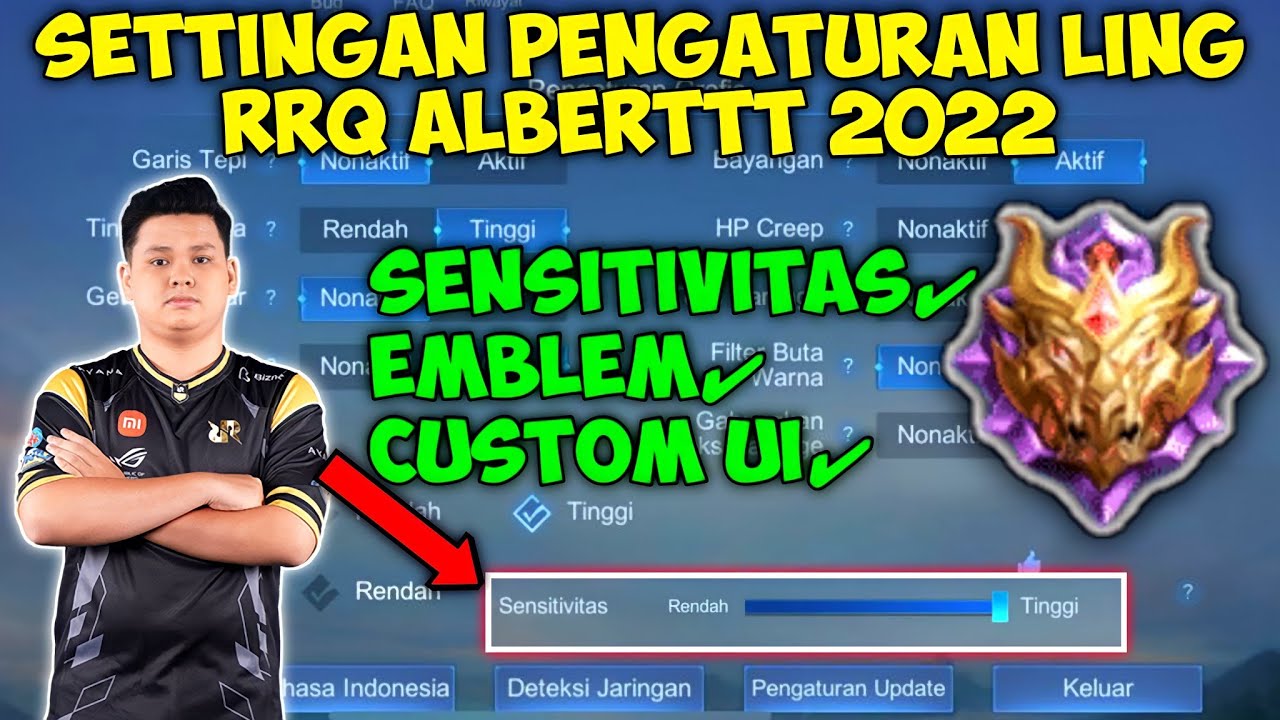 SETTINGAN LING RRQ ALBERT TERBARU 2022 AUTO FAST HAND | TOP GLOBAL LING ...