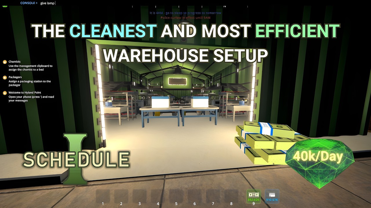 Schedule 1 - The Cleanest & Most Efficient Warehouse Setup (UPDATED ...