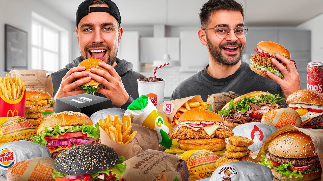 On Mange 30 Fast-Foods avec Valouzz - YouTube