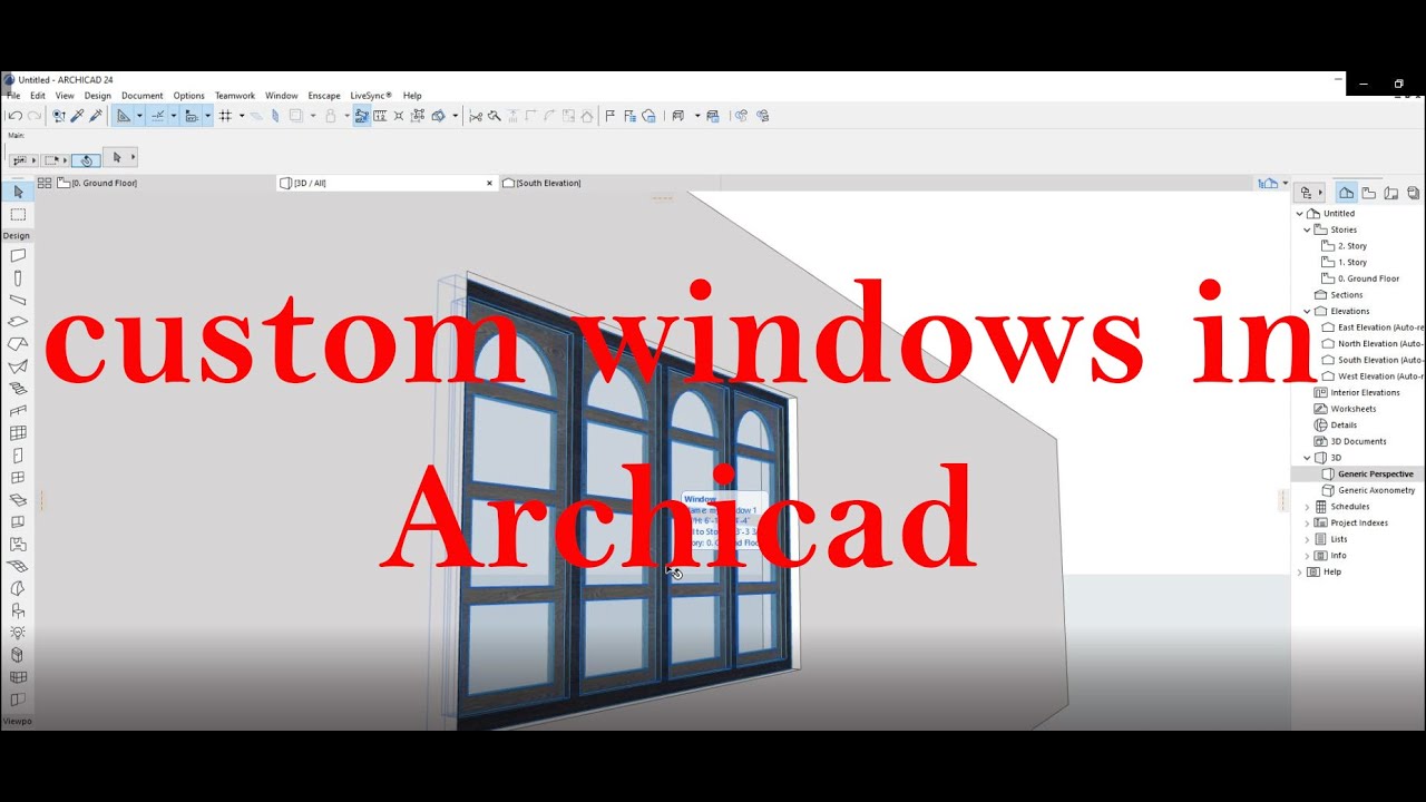 How to make a custom window in ArchiCAD - YouTube