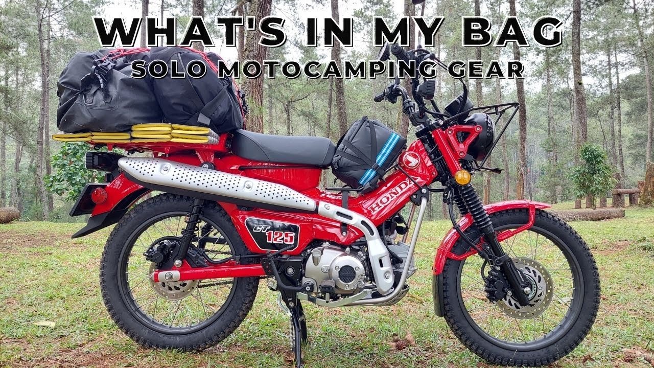 MOTORCYCLE CAMPING GEAR|PERALATAN SOLO MOTOCAMPING|HONDA CT125 HUNTER ...