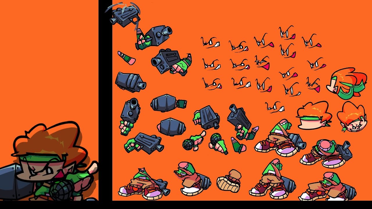 Friday night funkin pico street assets - YouTube