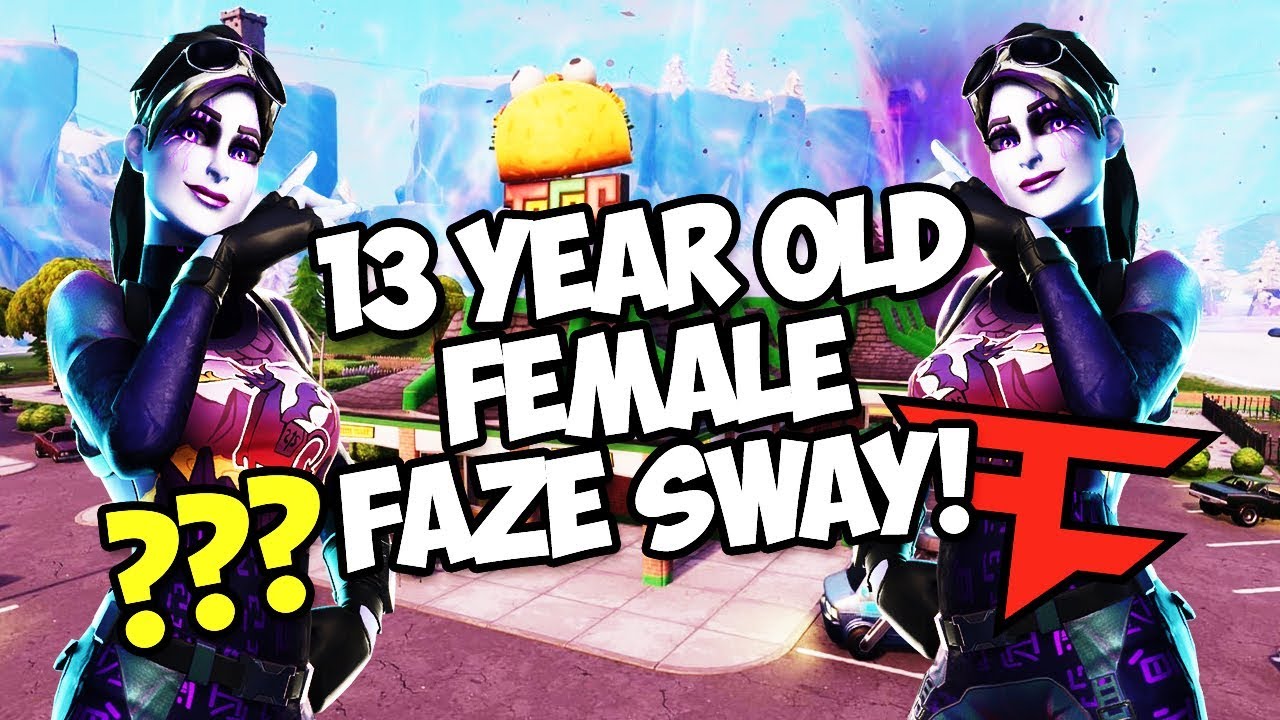 I found the BEST FEMALE FORTNITE PLAYER... (Female FaZe Sway?) *90s and ...