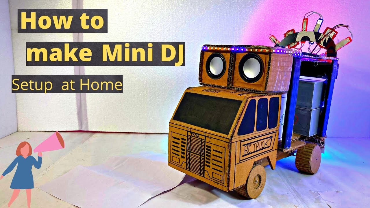 How to make Mini DJ || mini dj 2.0 || mini dj pickup || mini dj at home ...