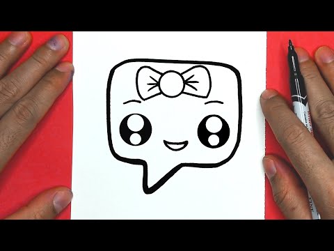 HOW TO DRAW A CUTE SMS,THINGS TO DRAW - YouTube