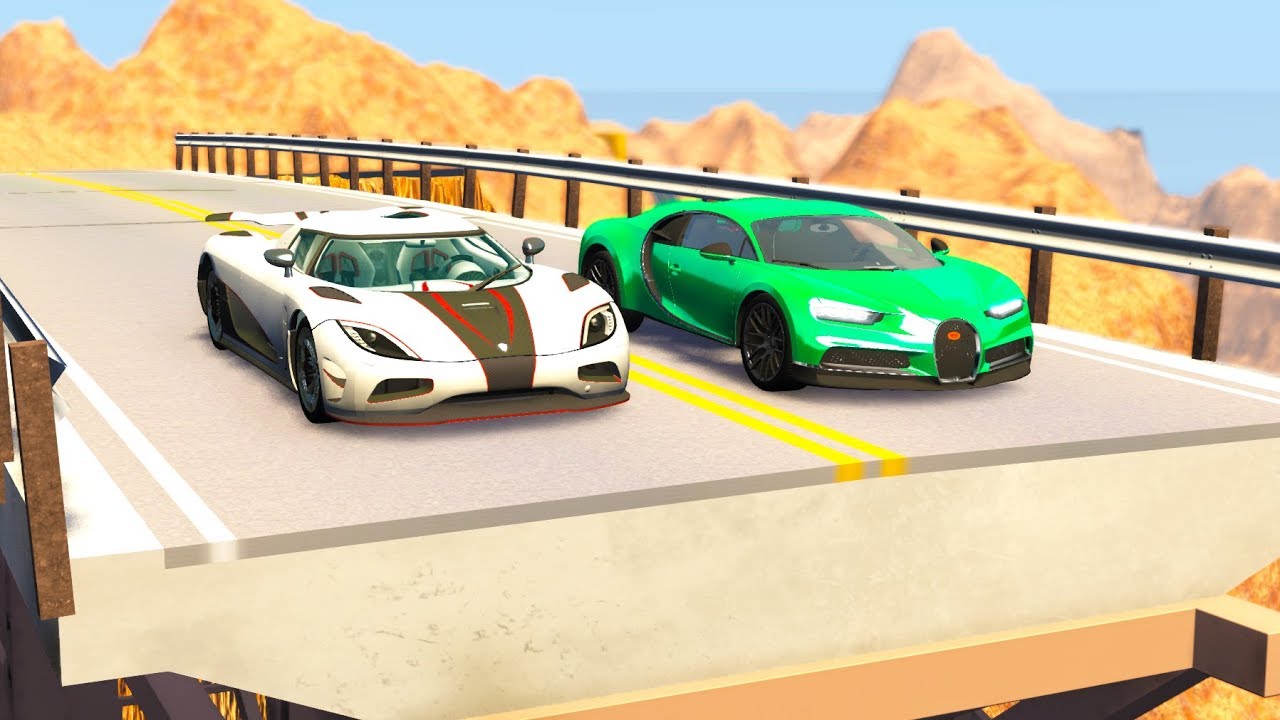 Tallest Destructible Bridge Incidents - BeamNG drive - YouTube