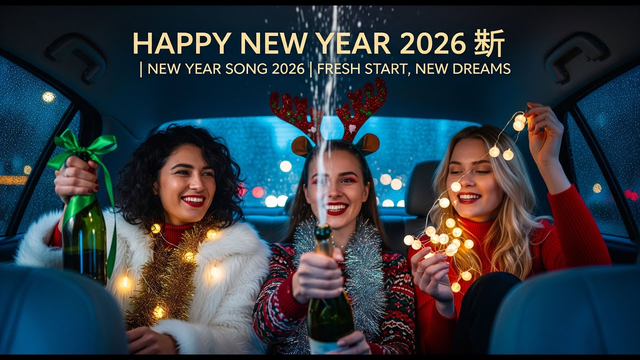 Happy New Year 2026 🎉 New Year Song 2026 Fresh Start, New Dreams - YouTube
