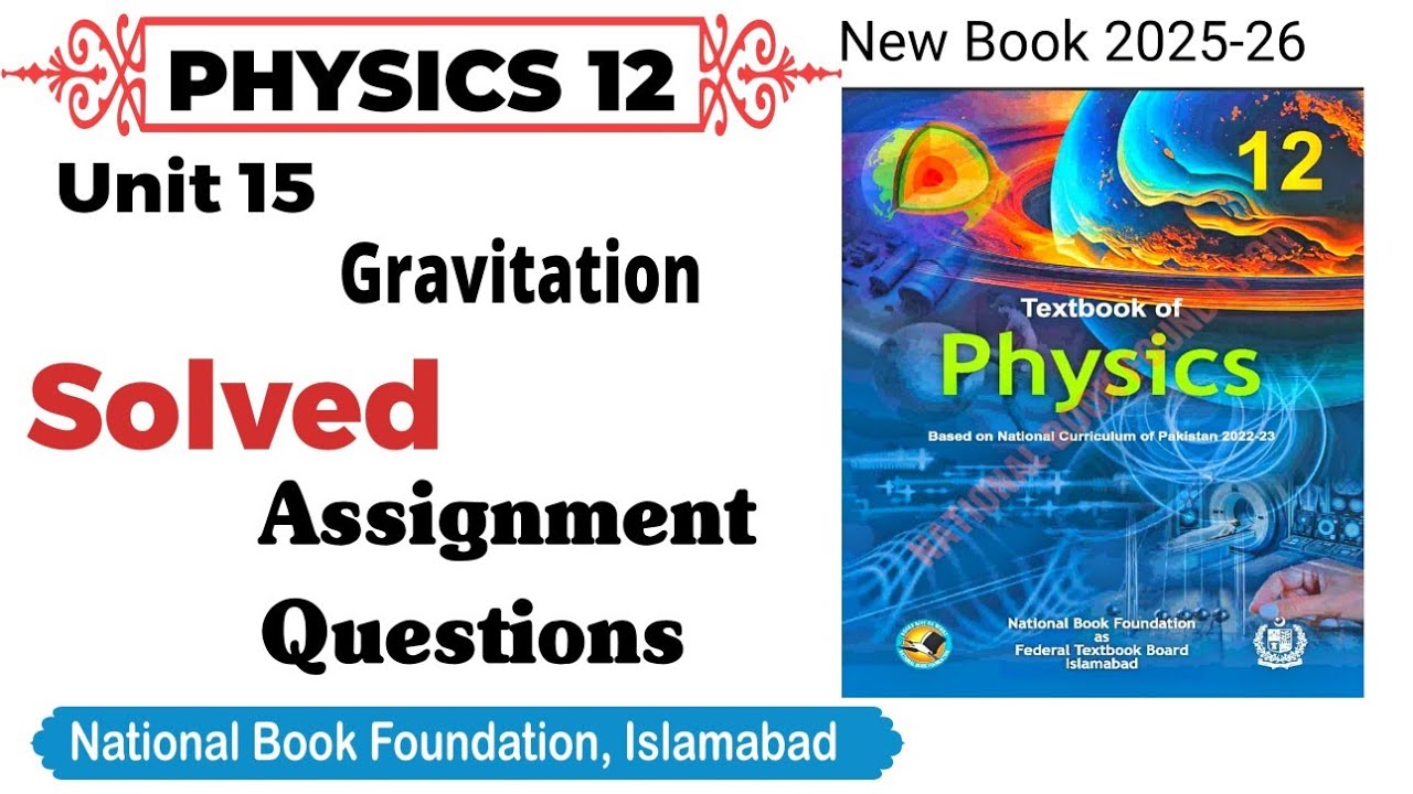 Unit 15 Gravitation Solved Assignment Class 12 Physics National book ...