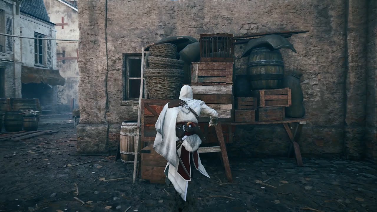 Assassins Creed Unity Parkour With Ezio Outfit - YouTube