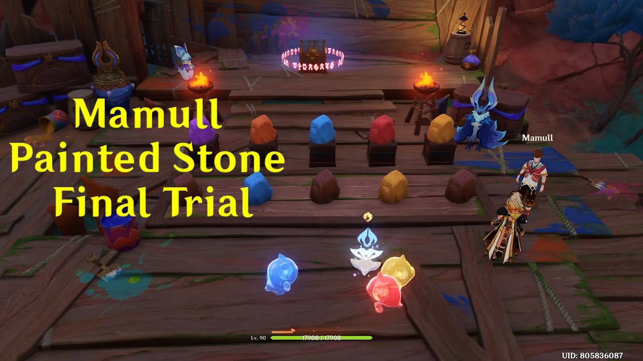 Genshin Impact Mamull Painted Stone Final Trial - YouTube