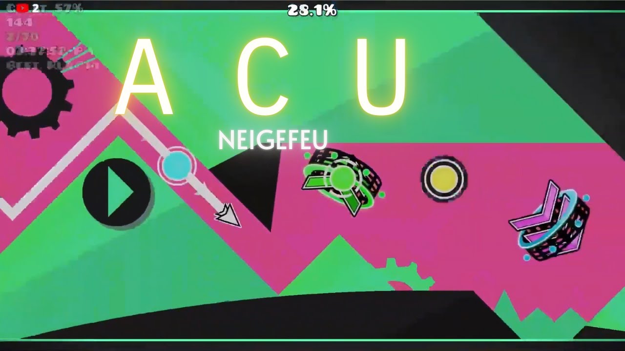 Acu 100% // By Neigefeu // Geometry Dash - YouTube
