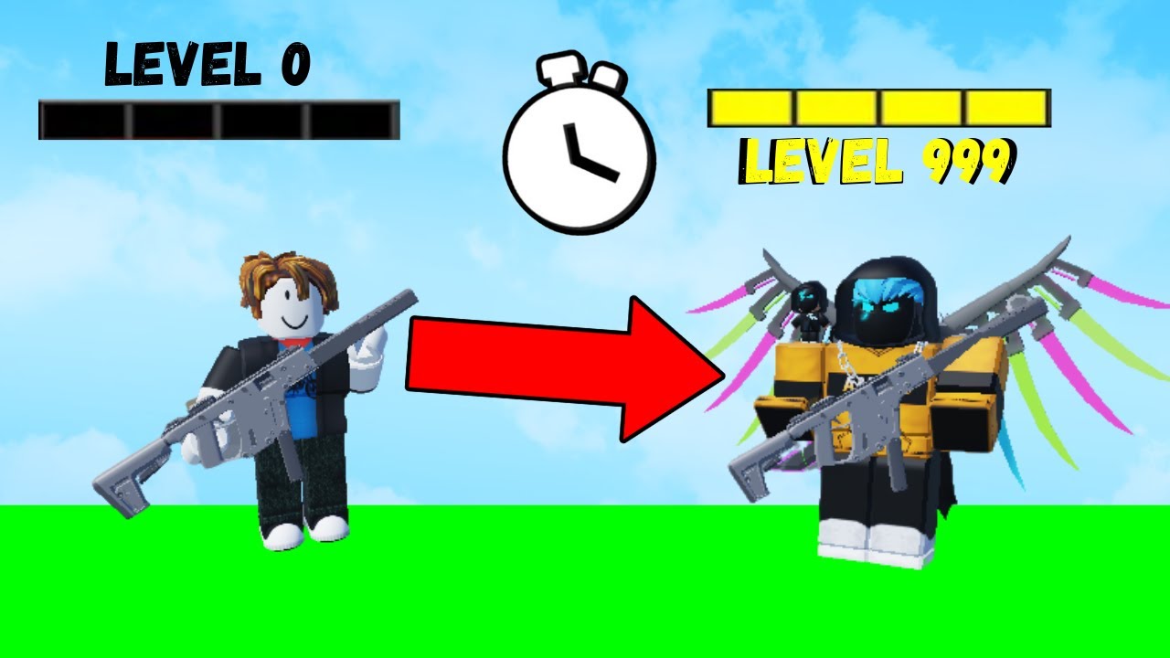 How many LEVELS can I get in 1 hour... (Roblox Arsenal) - YouTube