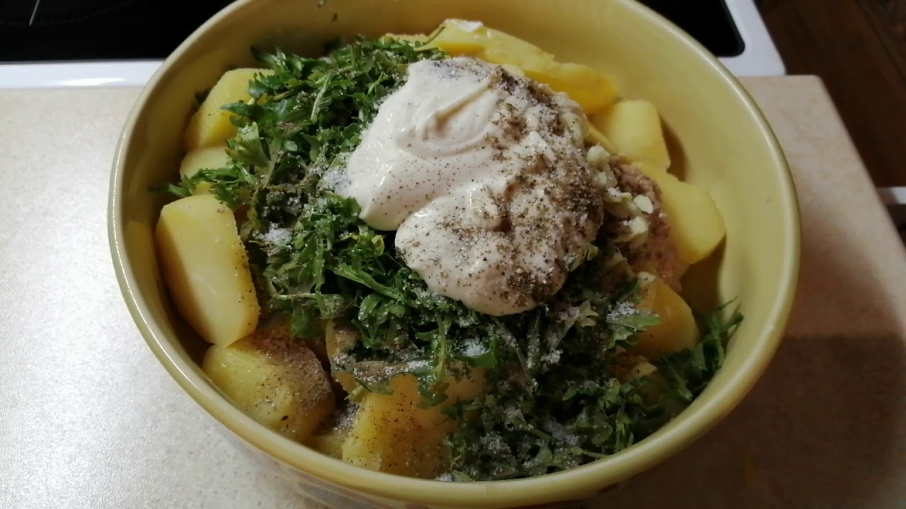 Najbolja Posna salata sa krompirom i susamom +bonus hrskava kečiga ...