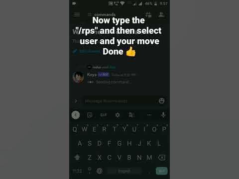 How to use Koya bot slash for /rps Command in Discord Mobile #roduz #discord #howto #koyabot # ...