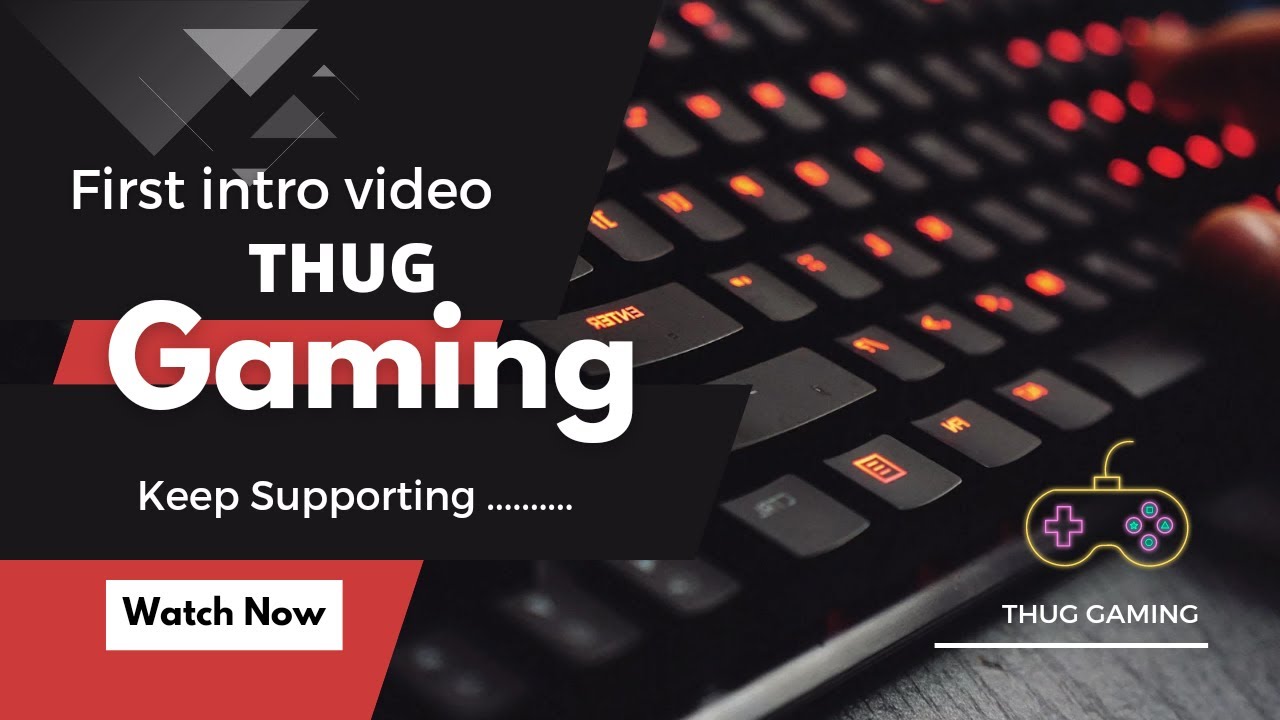 First Intro Video Of My Thug Gaming Youtube Channel. - YouTube