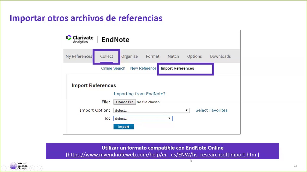 Curso 5 - Utilizar EndNote Online para gestionar mis referencias bibliográficas - YouTube
