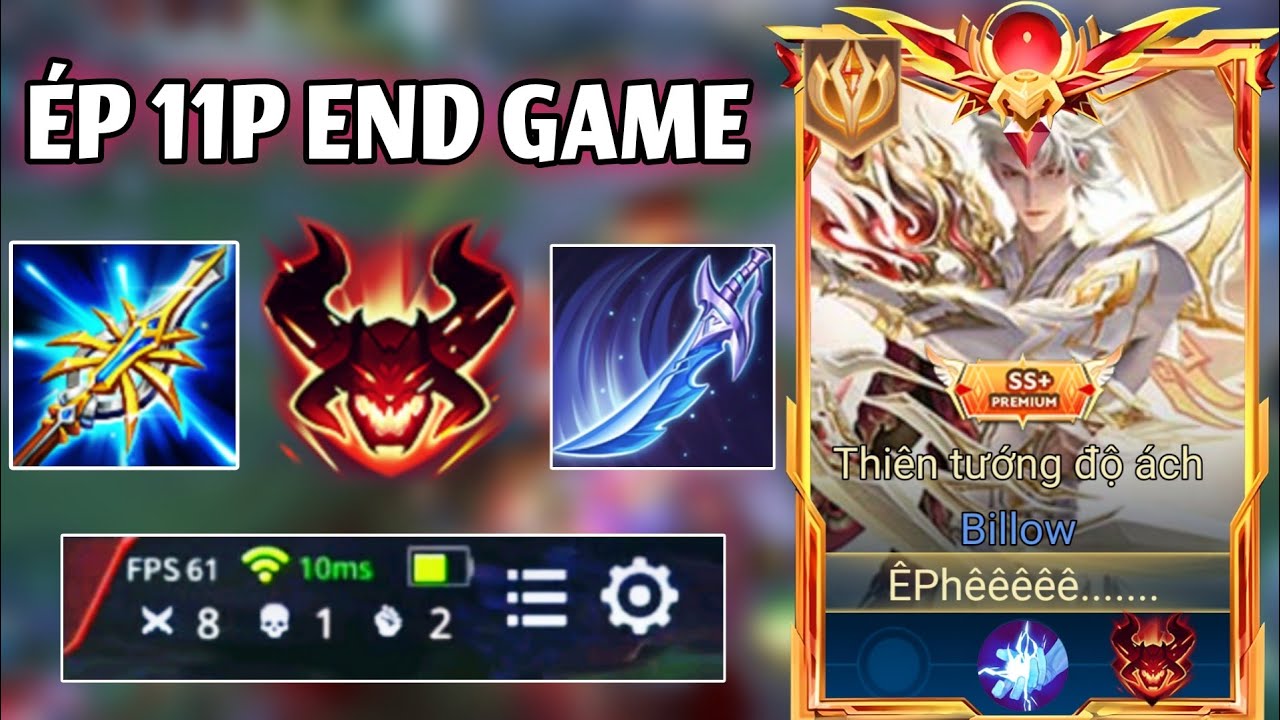Billow Trang Bị Full Đame & Chém Cực Thốn ép 11p End game | Liên Quân ...
