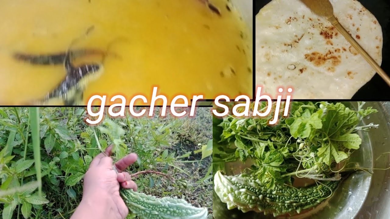 gacher sabji recipe | sokale nasta| Bengali vlog| vegetable garden ...