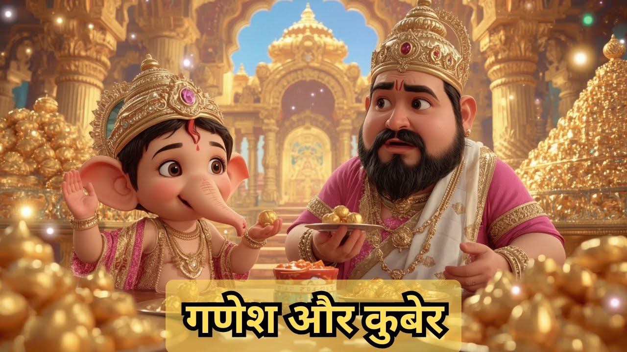 जब गणेश जी ने कुबेर को सिखाया सबक! 😱 | Ganesh vs Kuber | 3D Animation ...