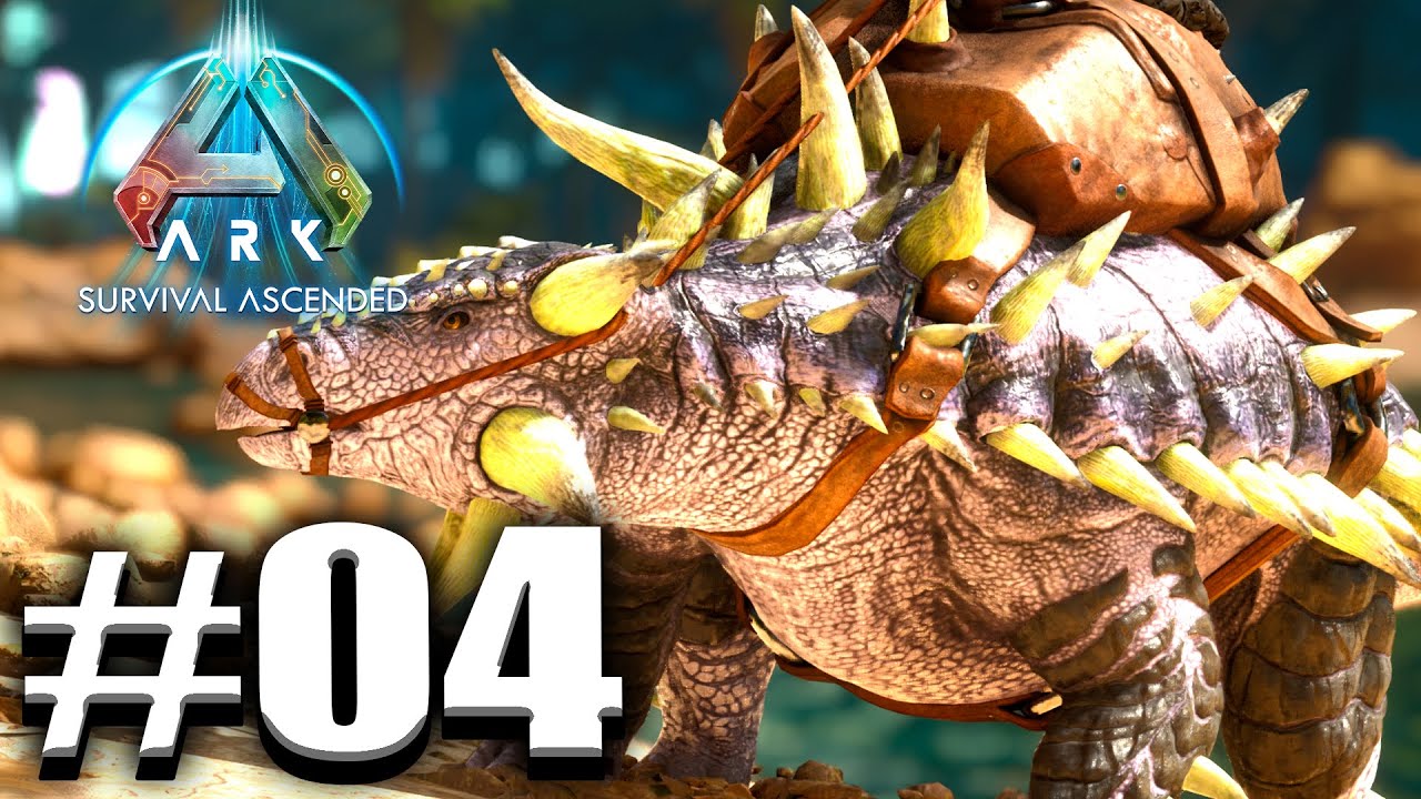 ARK SURVIVAL ASCENDED #4 - DOMANDO NOSSO PRIMEIRO ANQUILOSSAURO | ESTÁ ...