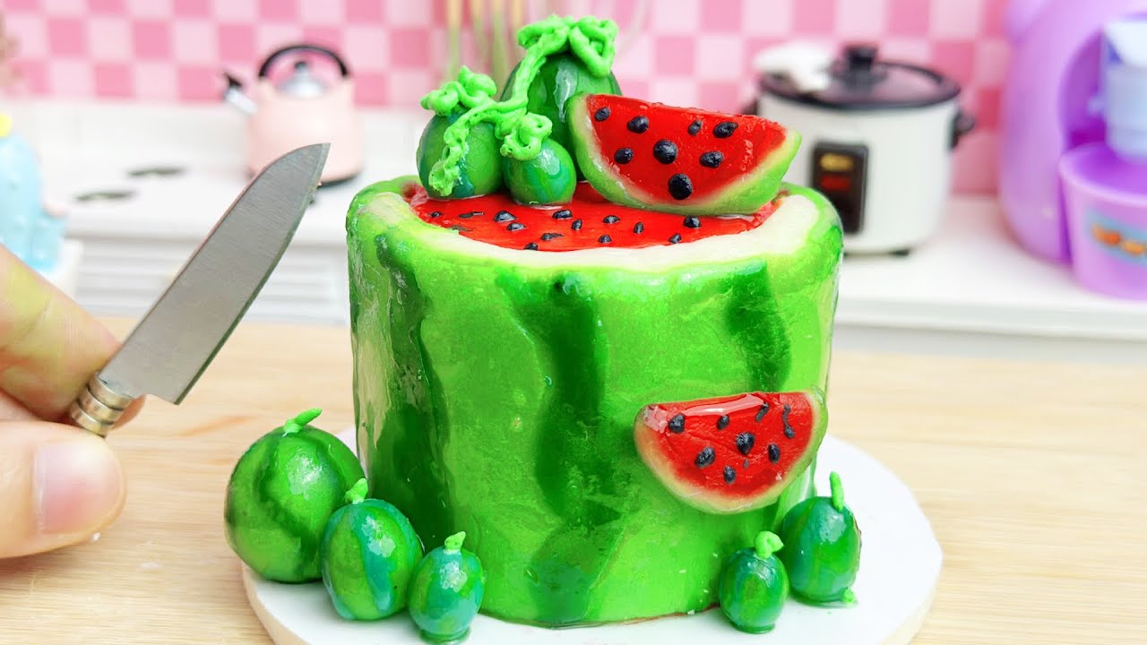 Amazing Watermelon Cake Decorating Tutorials | Miniature Watermelon ...