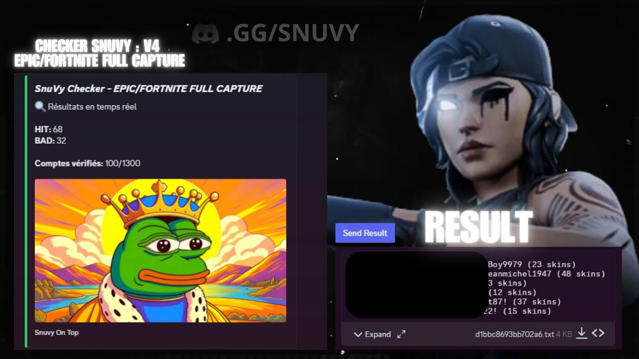 Checker Fortnite Epic Games | Full Capture | Ultra Rapide & Puissant ...