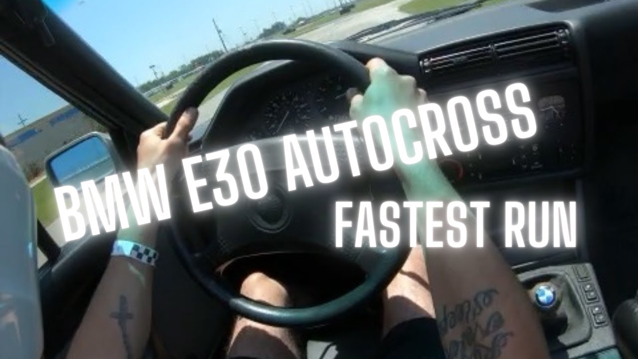 Go out and drive your car: BMW E30 autocross run - YouTube