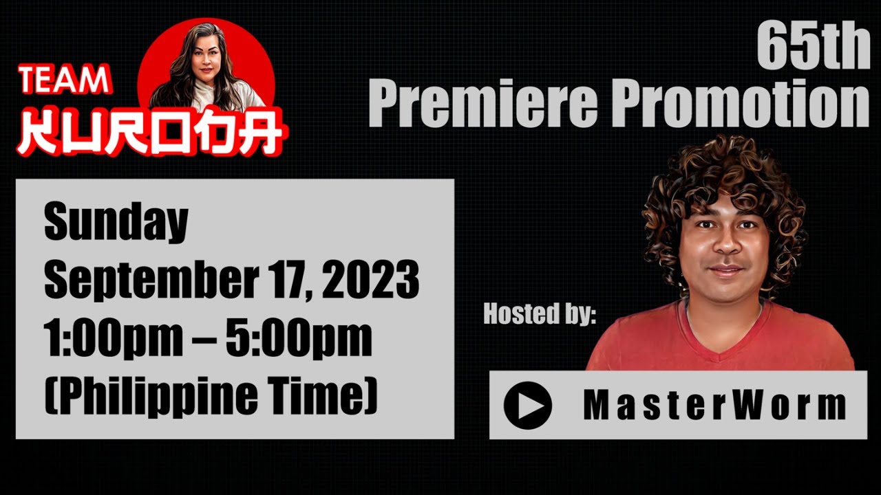 SEPTEMBER 17, 2023 TEAM KURODA 65TH PREMIERE PROMOTION - YouTube