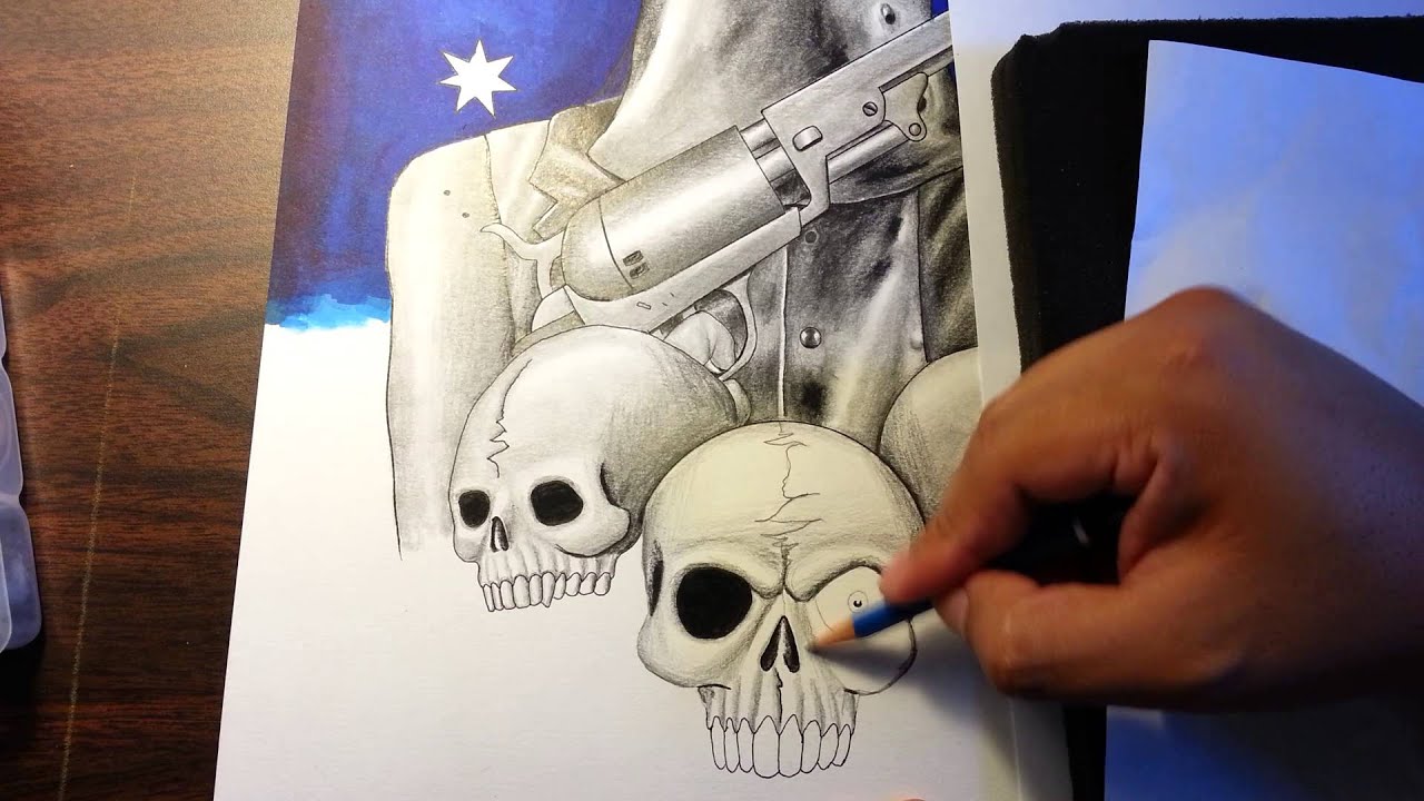 How to draw Ned Kelly 6 - YouTube