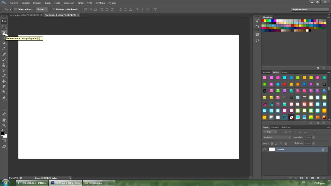 Como hacer una letra estirada en Photoshop CS6 - YouTube