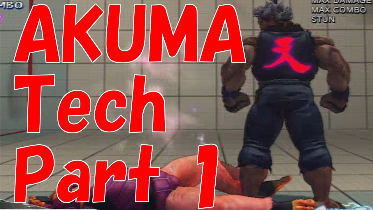【USF4(ウル4)】Akuma(豪鬼)Tech1 - YouTube