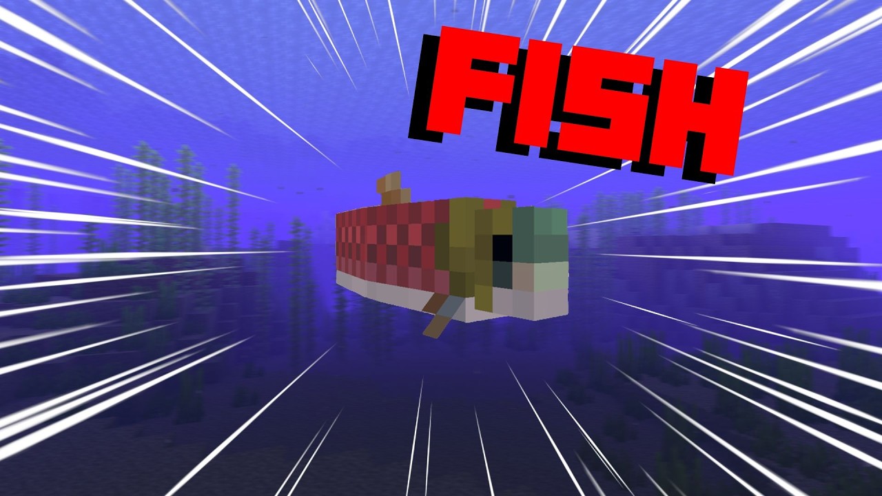 Minecraft, but we're FISH - YouTube