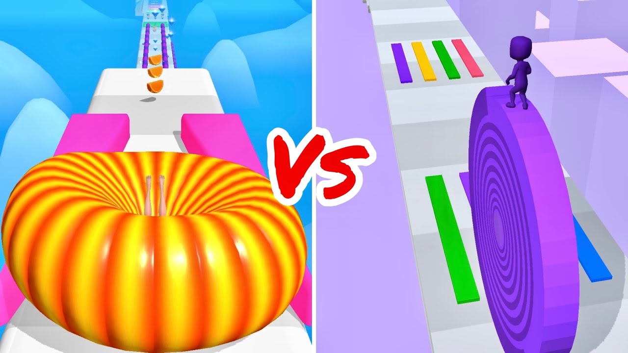 Orange Run! Vs Layers Roll Hard All Max Levels Gameplay - YouTube